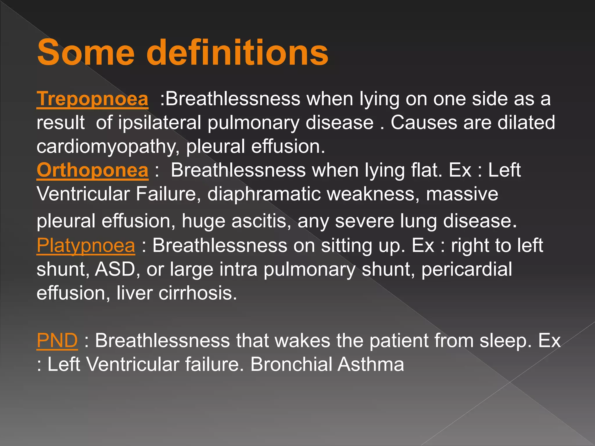 aproch to patient with dyspnea | PPTX