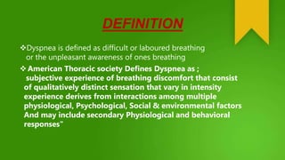 Dyspnea by Ahammed Naseem | PPTX | Lung and Respiratory Health ...
