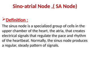 lecture on Dysrhythmias of Sino-atrial Node | PPT