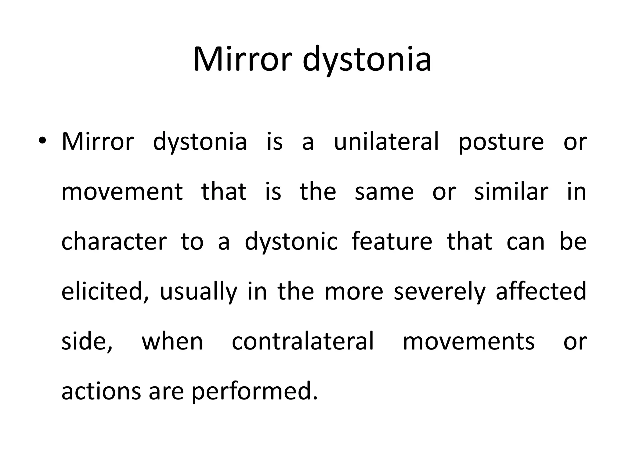 Dystonia | PDF