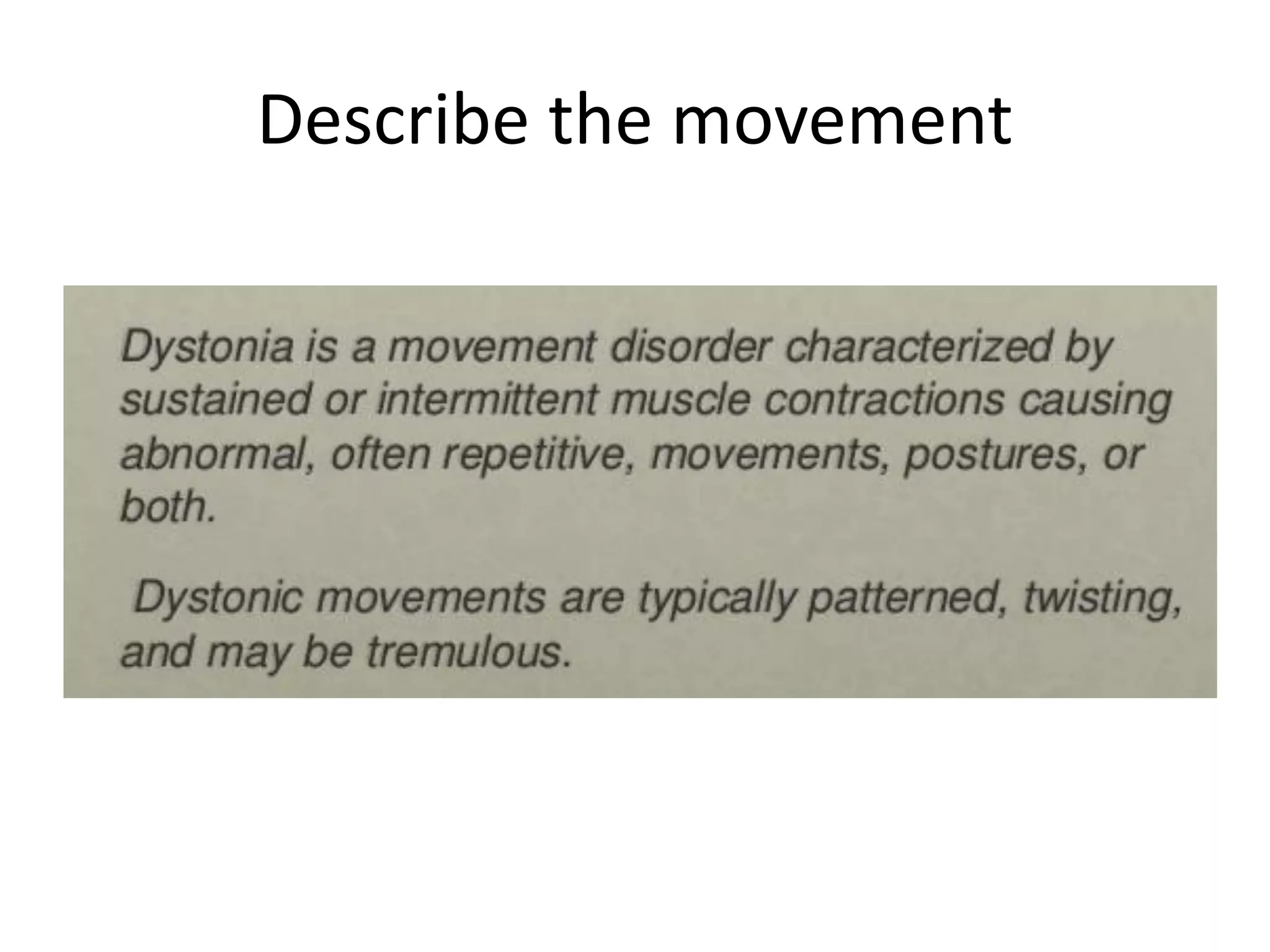 Dystonia | PDF