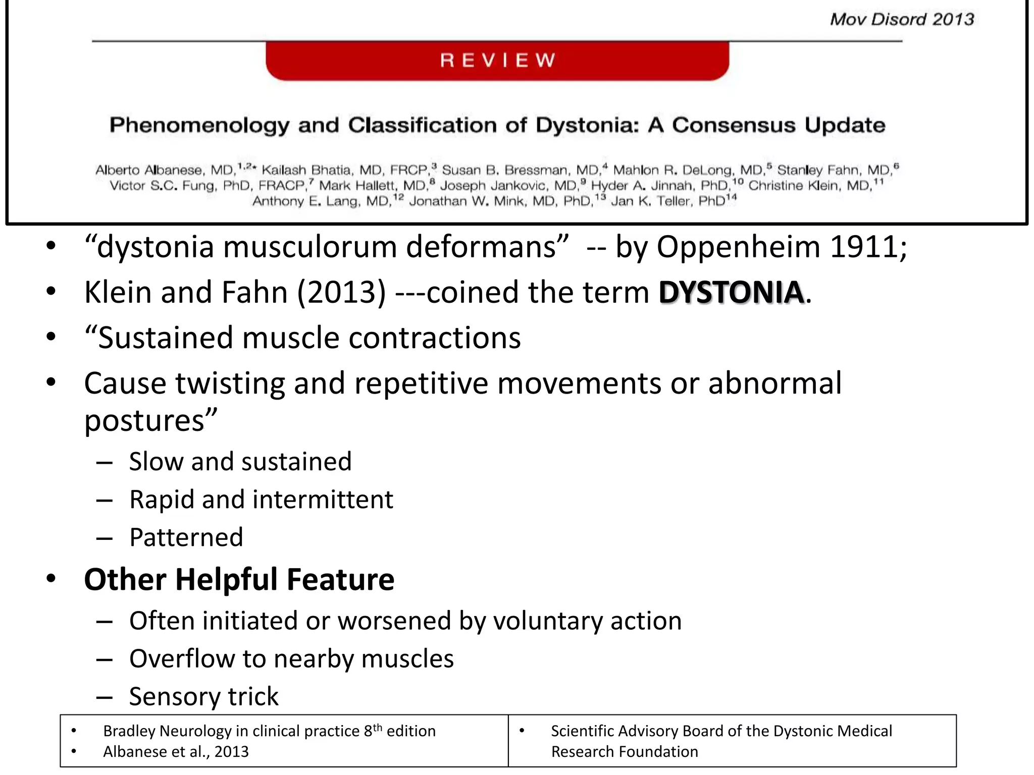Dystonia | PPTX