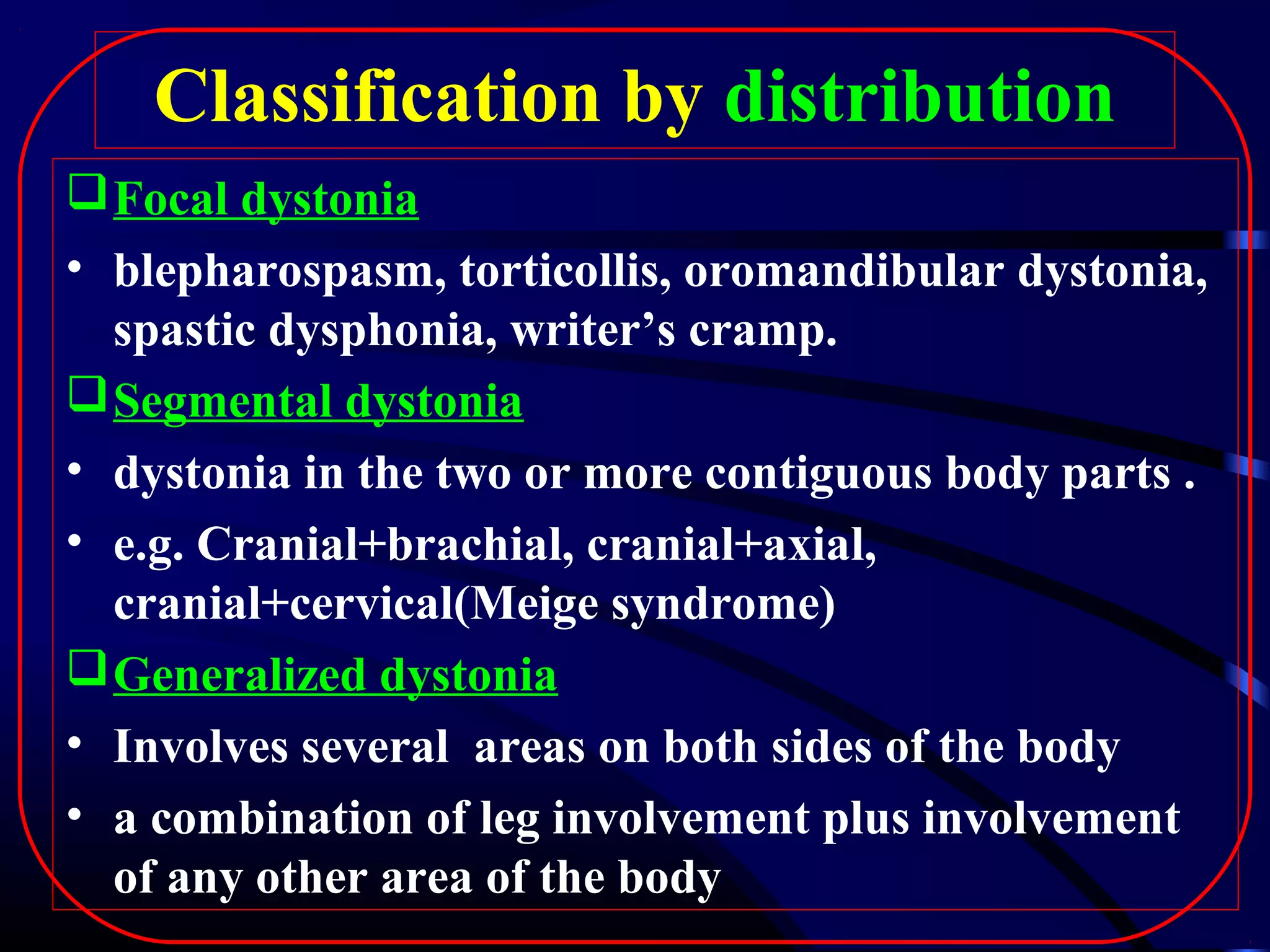 Dystonia | PPT