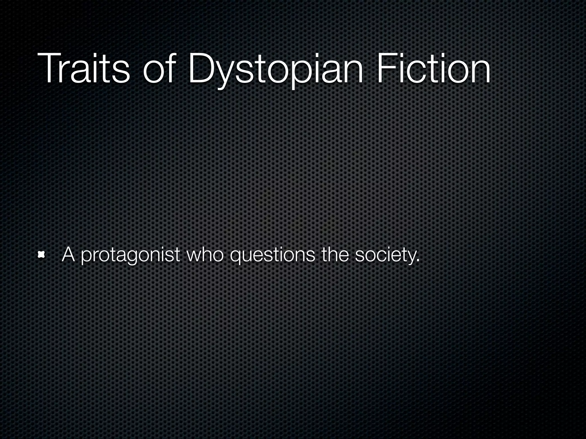 Dystopia | KEY | Science Fiction | Genres
