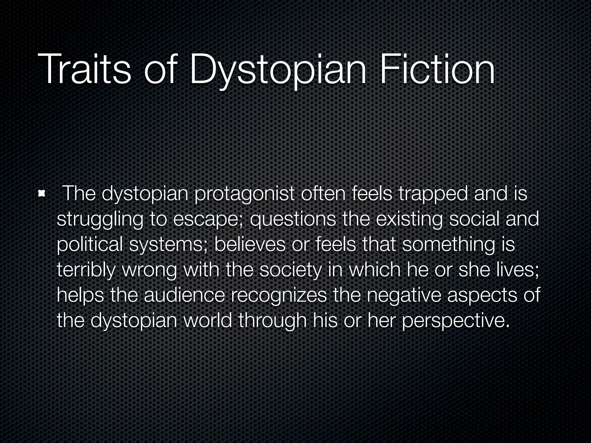 Dystopia | KEY | Science Fiction | Genres