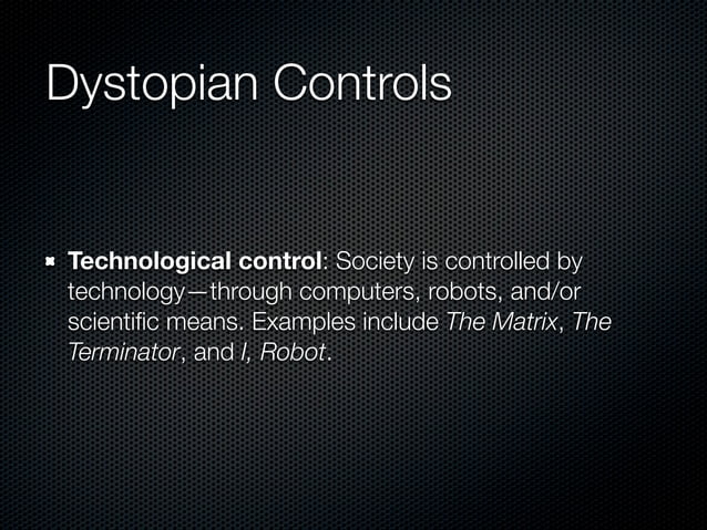 Dystopia | KEY | Science Fiction | Genres