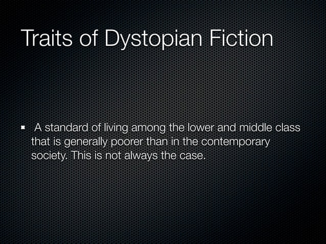 Dystopia | KEY | Science Fiction | Genres