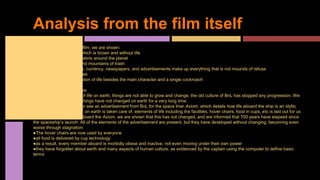 Dystopia wall-e presentation pop culture | PPTX