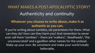 Dystopia and post apocalyptic3 | PPTX