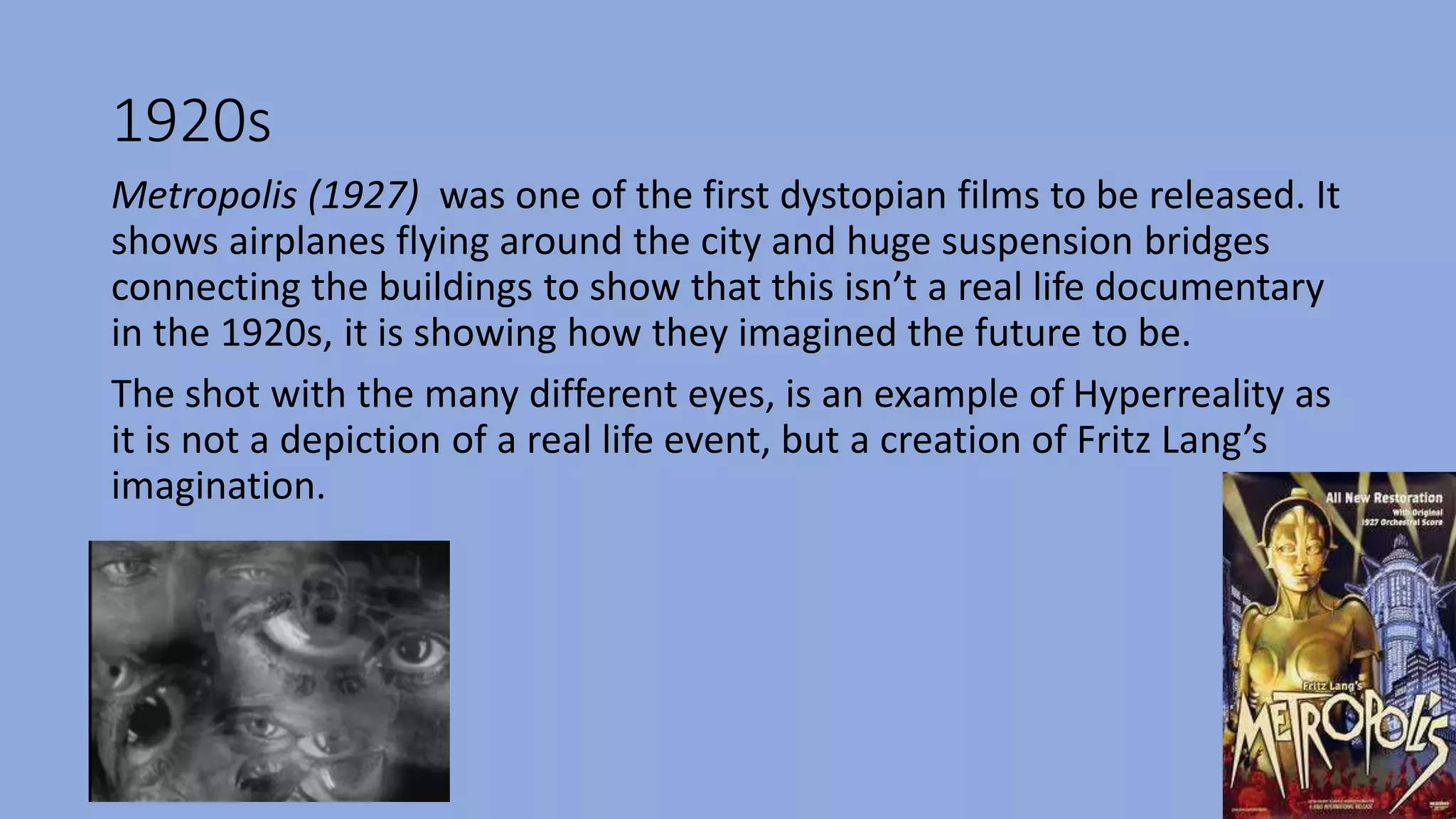 Dystopian film timeline | PPTX