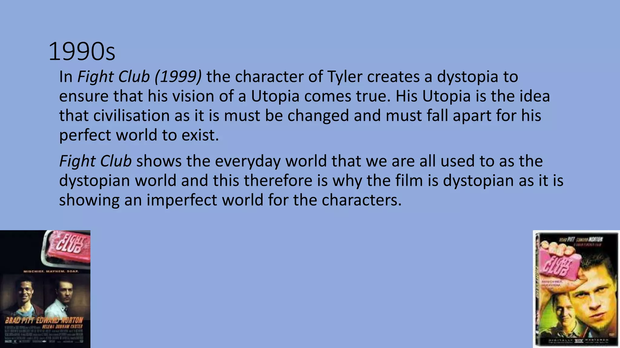 Dystopian film timeline | PPTX