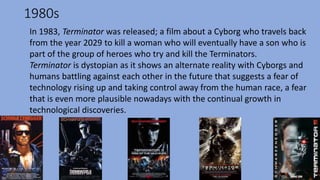 Dystopian film timeline | PPTX