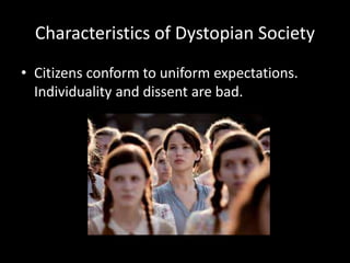 Characteristics of Dystopian Fiction | PPTX