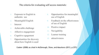 Individualization, Self-Access and Learner Training & Observing the ...