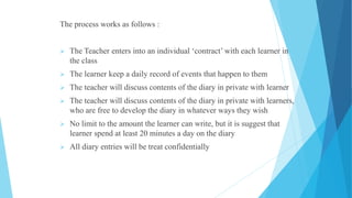 Individualization, Self-Access and Learner Training & Observing the ...