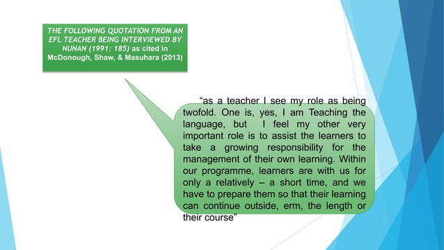 Individualization, Self-Access and Learner Training & Observing the ...