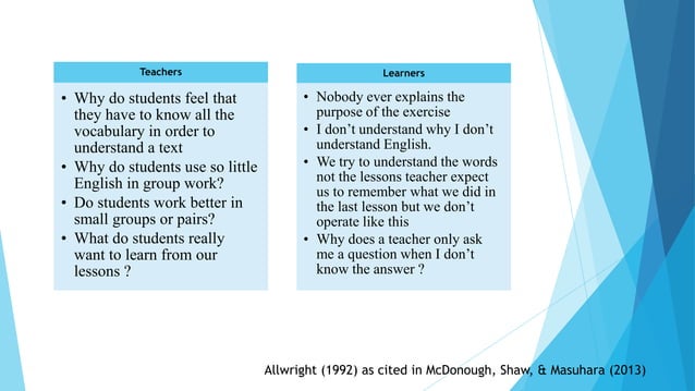 Individualization, Self-Access and Learner Training & Observing the ...