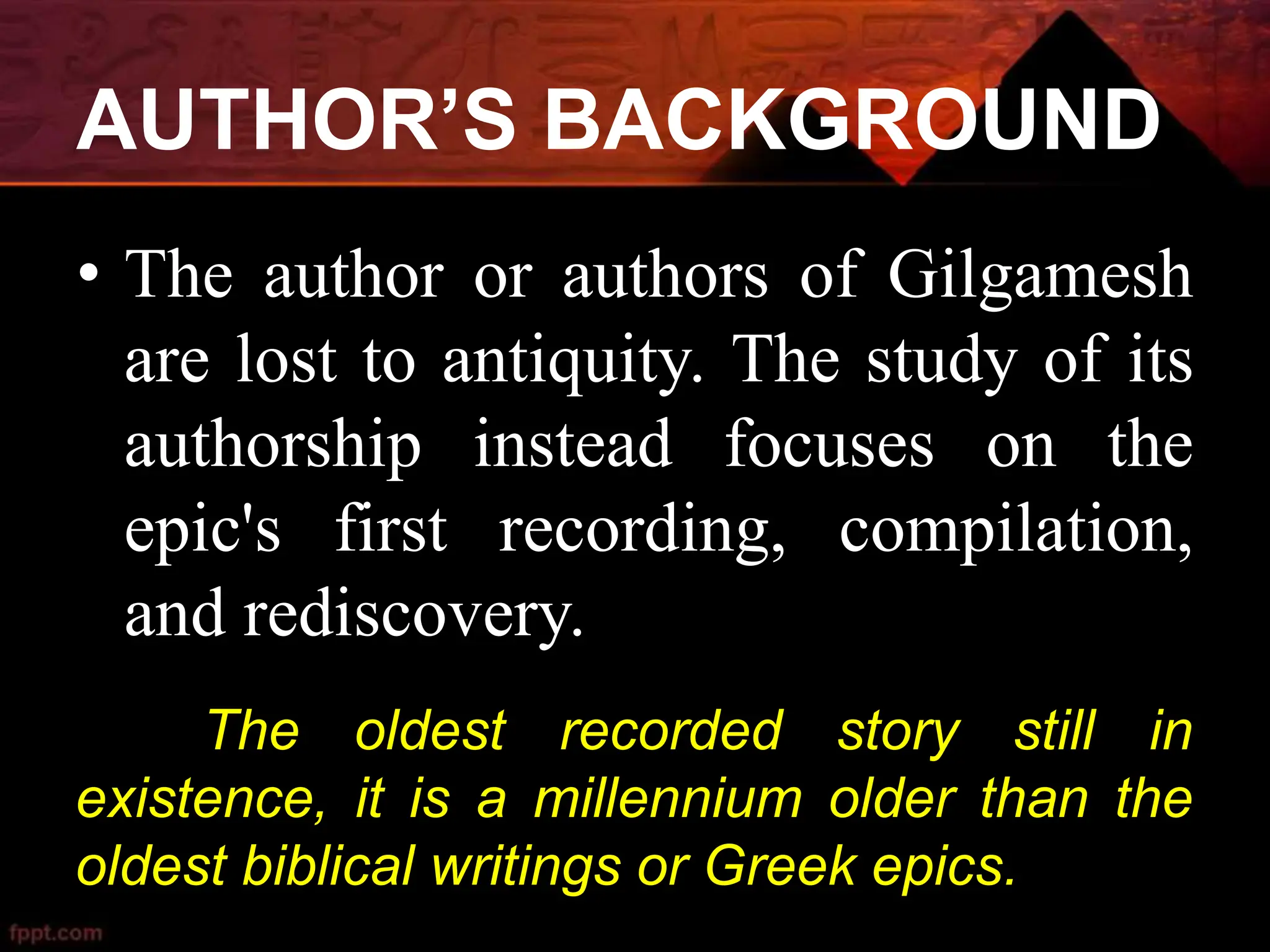 EPIC-OF-GILGAMESH (The Epic of Gilgamesh is an epic poem from ancient ...