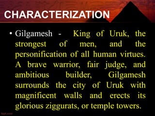 EPIC-OF-GILGAMESH (The Epic of Gilgamesh is an epic poem from ancient ...