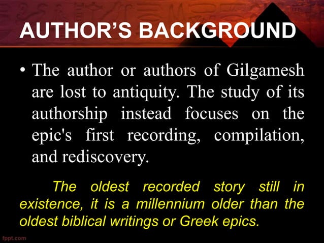 EPIC-OF-GILGAMESH (The Epic of Gilgamesh is an epic poem from ancient ...