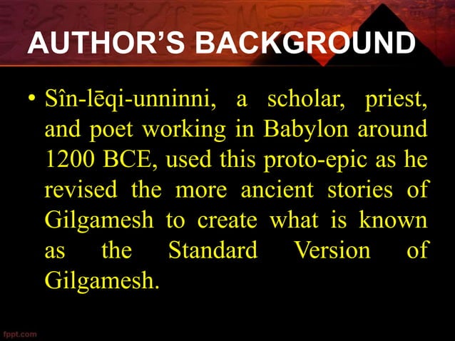 EPIC-OF-GILGAMESH (The Epic of Gilgamesh is an epic poem from ancient ...