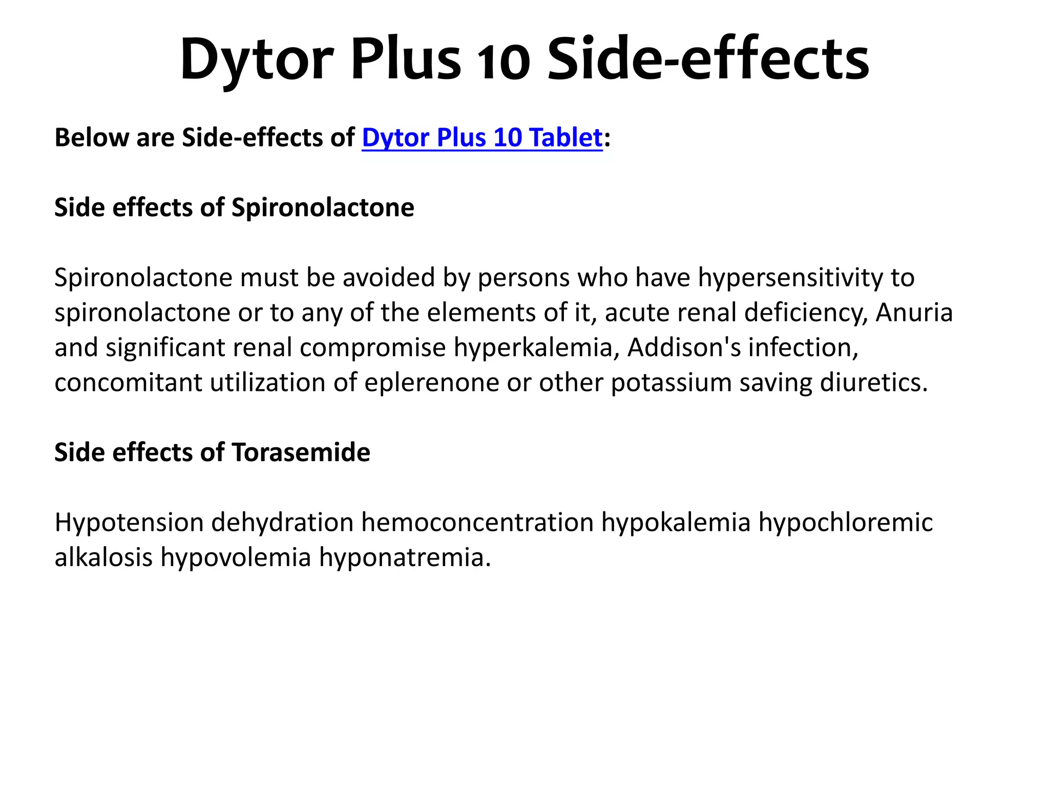 Dytor plus 10 tablet | PPTX