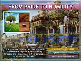 Sabbath school lesson 5, 1st quarter 2020 | PPT