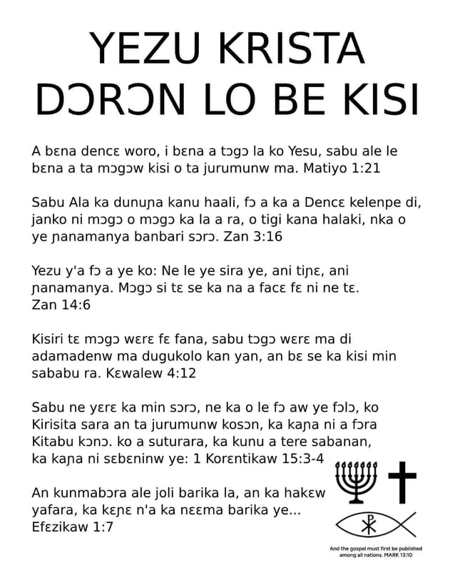 Dyula Gospel Tract - ONLY JESUS CHRIST SAVES.pdf