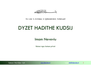 Dyzet Hadithe Kudsij | PPT