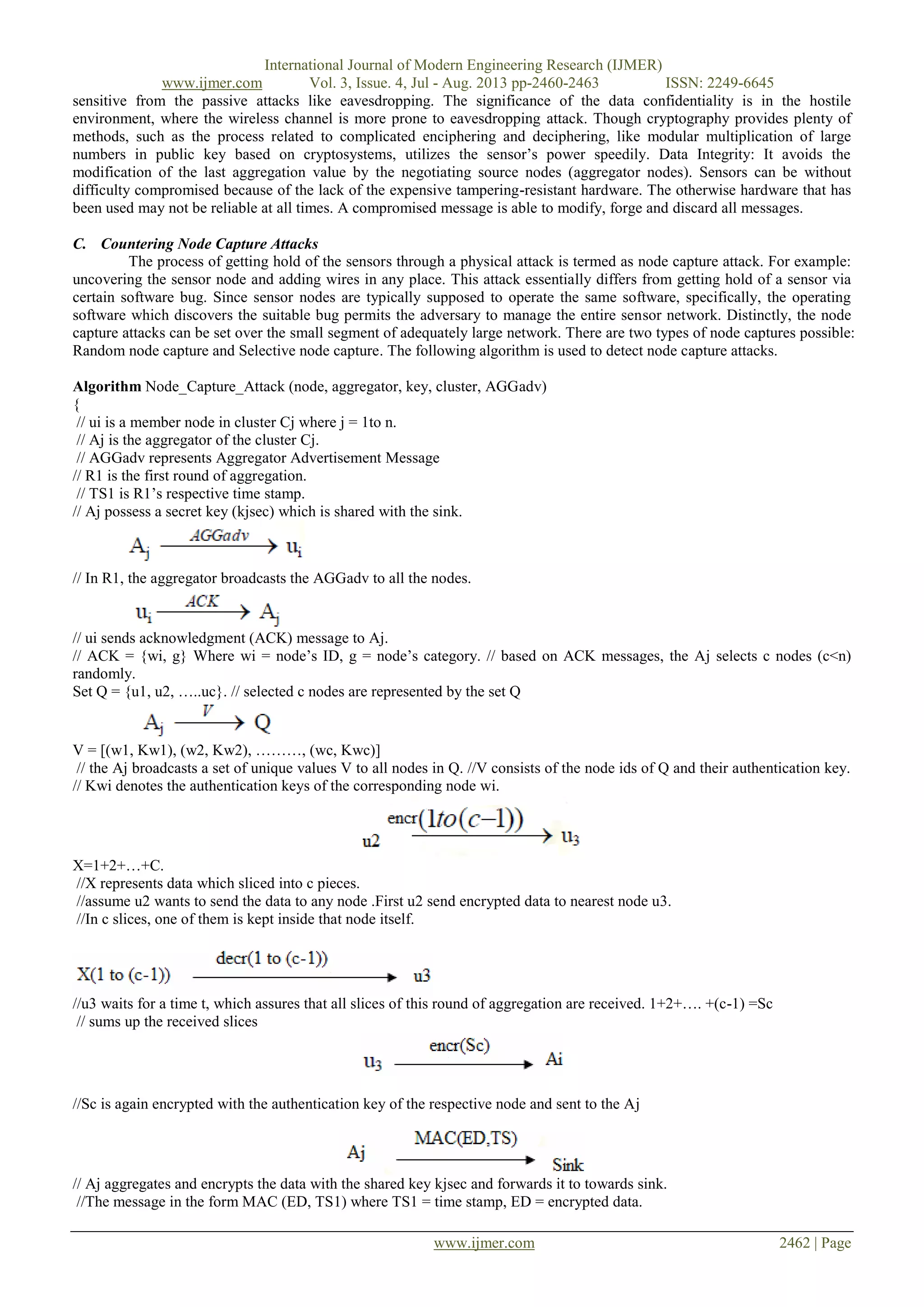 Secure and Efficient Hierarchical Data Aggregation in Wireless Sensor Networks | PDF