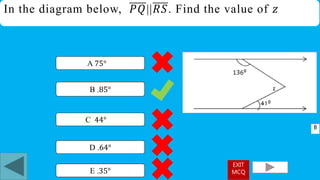 Angles, triangles and polygons revision card | PPSX