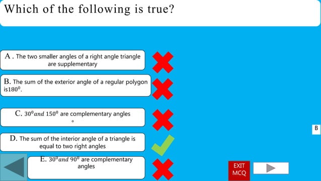 Angles, triangles and polygons revision card | PPT