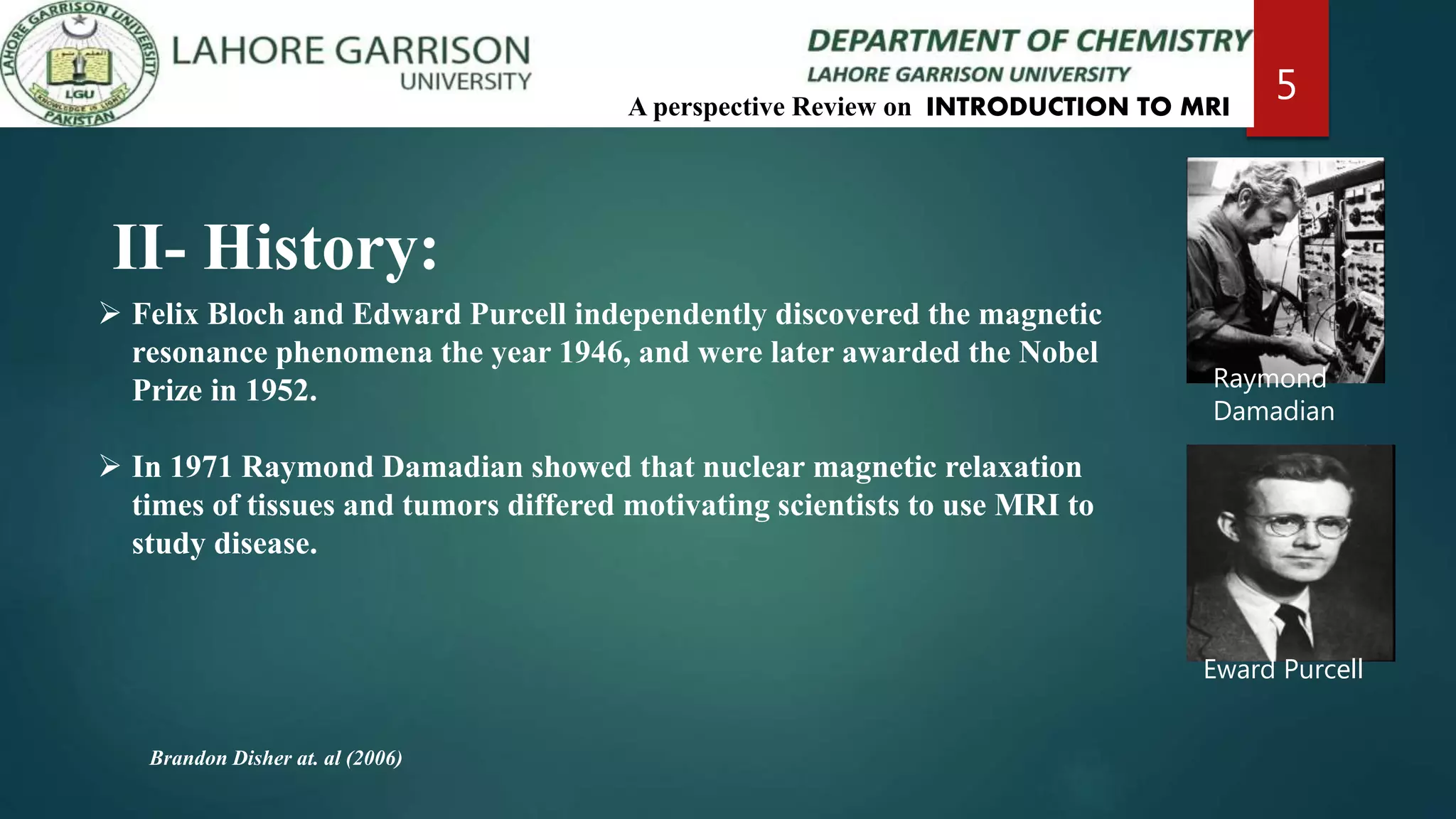 Introduction to MRI, a Short Summary | PPTX