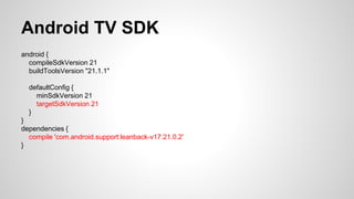 Android tv get started | PPT