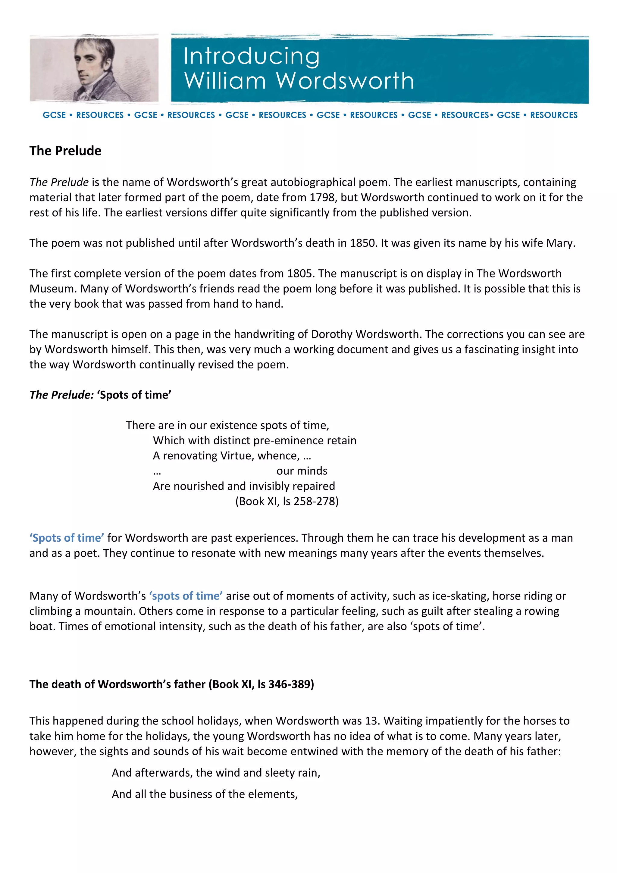 Introducing william wordsworth secondary pack(1) 1(0) | PDF