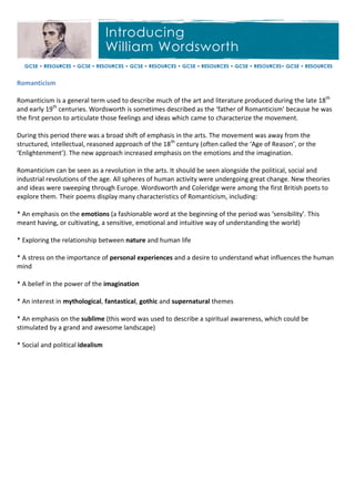 Introducing william wordsworth secondary pack(1) 1(0) | PDF