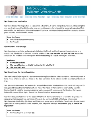 Introducing william wordsworth secondary pack(1) 1(0) | PDF