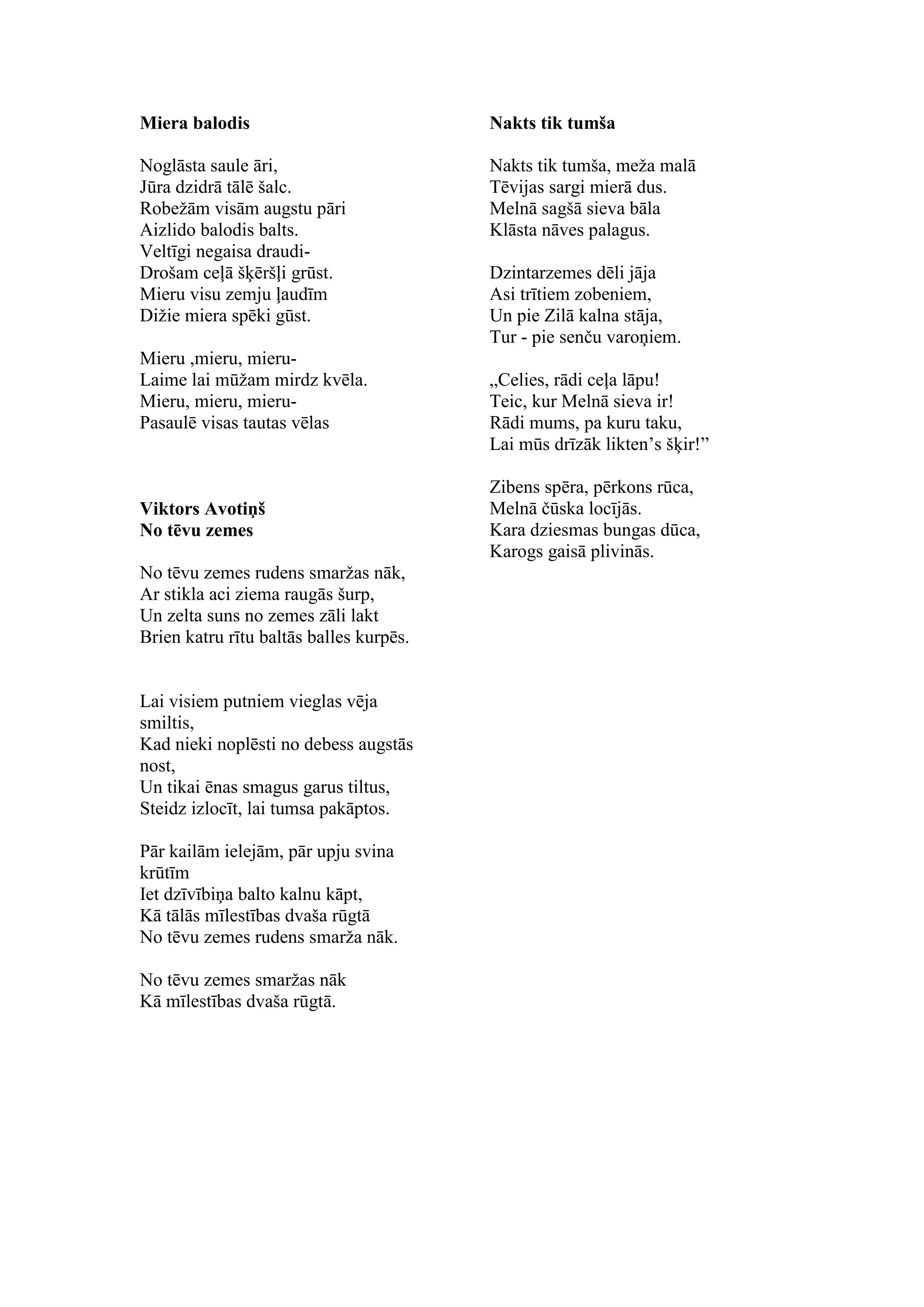 Dzejoļi par mieru | PDF