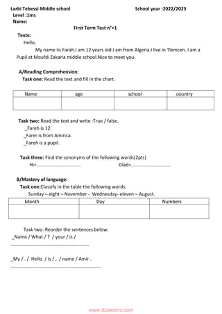 dzexams-1am-anglais-141674 (2).pdf | Education