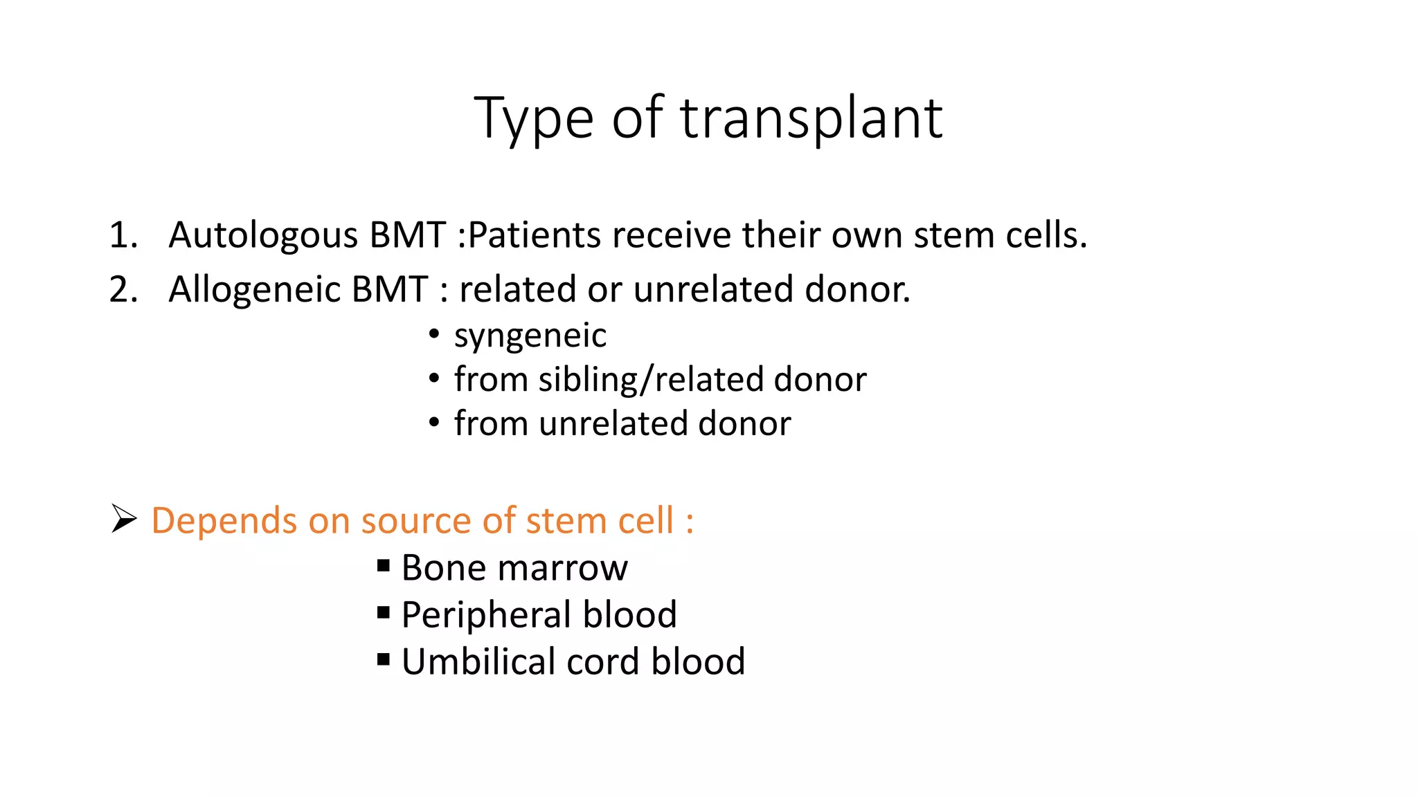 HEMATOPOIETIC STEM CELL TRANSPLANTATION | PPTX