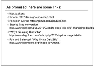 Dist::Zilla - A very brief introduction | PDF
