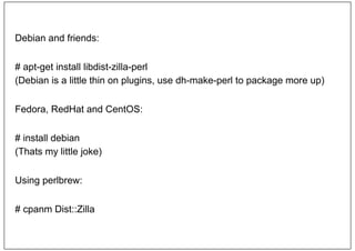 Dist::Zilla - A very brief introduction | PDF