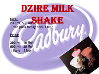 Dzire Milk Shake | PPTX | Nutrition | Healthy Living