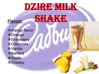 Dzire Milk Shake | PPTX | Nutrition | Healthy Living
