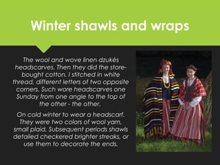 Dzūkija traditional clothes | PPT