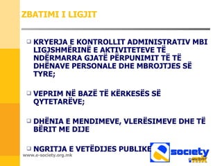 Mbrojtja e të dhënave personale | PPT