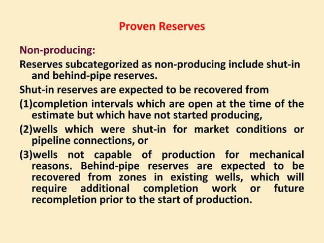 Estmation of oil & gas proven probable posiible | PPT | Geology | Science