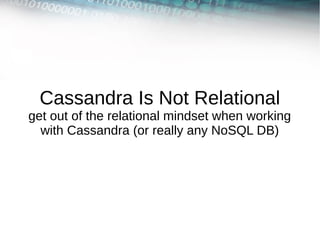 DZone Cassandra Data Modeling Webinar | PPT