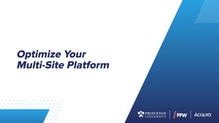 Taking Your Multi-Site Management at Scale to the Next Level | PPT