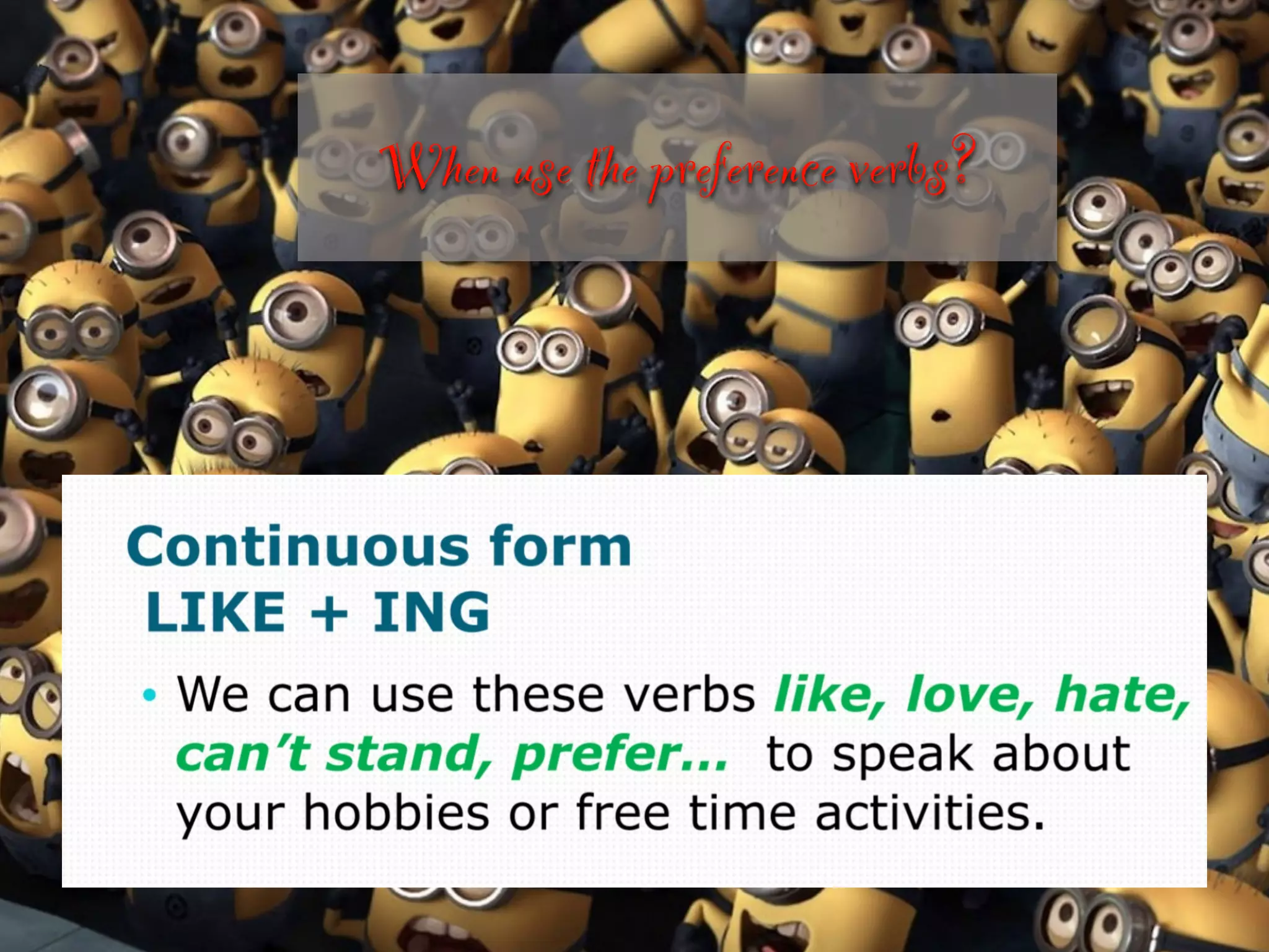 Preference verbs | PDF | Video Game Genres | Video Gaming